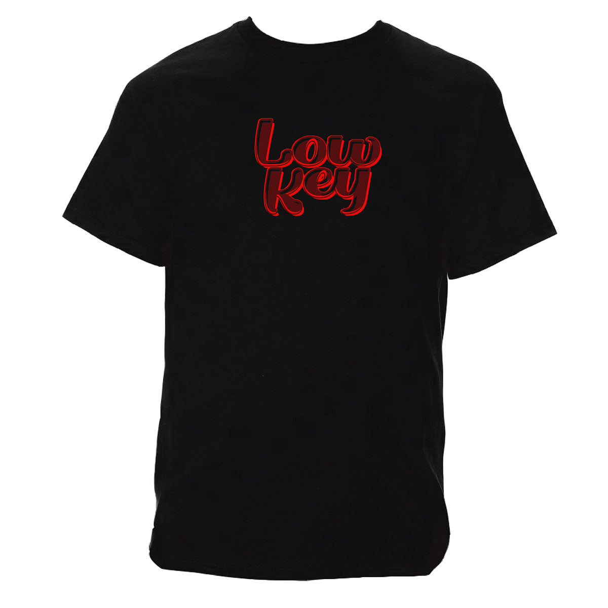 Low Key Double Vision Icon - Black T-shirt – Low Key Skate Shop